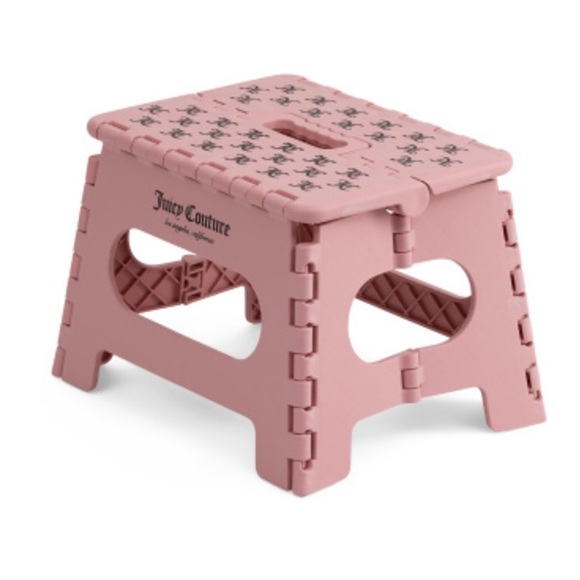 Juicy Couture | Accents | Juicy Couture Pink Folding Step Stool | Poshmark